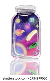 Jar Piece Space Stock Illustration 1954999060 | Shutterstock