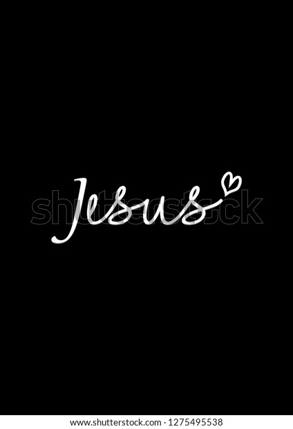 Jesus Name Text Stock Illustration 1275495538 | Shutterstock