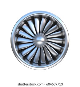 Jet Engine Front View 3d Rendering Stock Illustration 604689713 ...