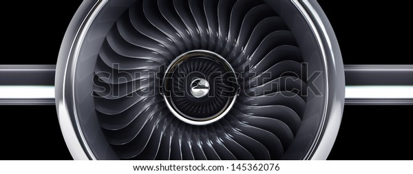 Jet Engine Front View Isolated On 库存插图 145362076 | Shutterstock