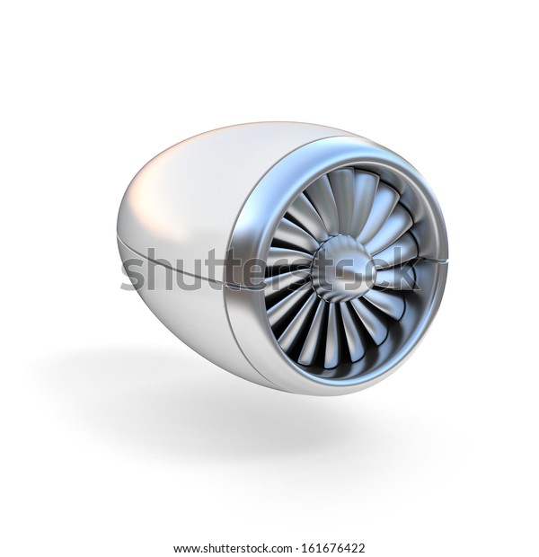 Jet Engine Isolated On White Background Stock Illustration 161676422 ...