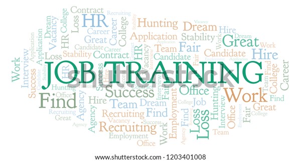 Job Training Word Cloud Stock Illustration 1203401008 | Shutterstock