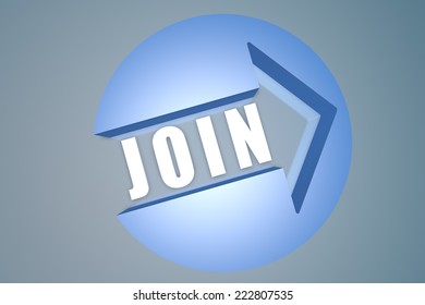 Join 3d Text Render Illustration Concept Stock Illustration 222807535 ...