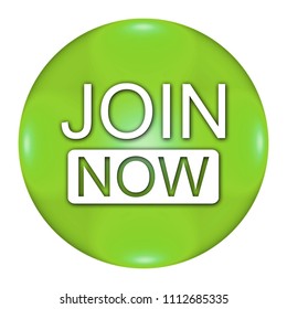 Join Now Button Isolated 3d Illustration Stock Illustration 1118641688