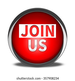 Join Us Button Isolated Stock Illustration 356320787