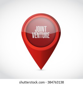 Joint Venture Pointer Sign Concept Illustration Stock Illustration ...
