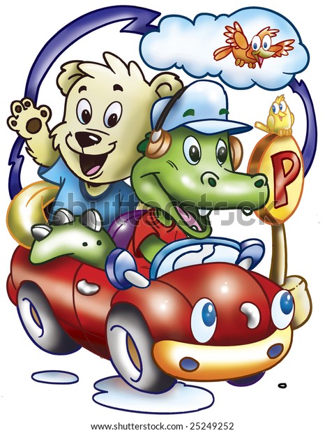 Joy Ride Stock Illustration 25249252