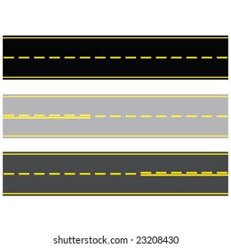 Jpeg Illustration Three Different Types Paved Stock Illustration 23208430
