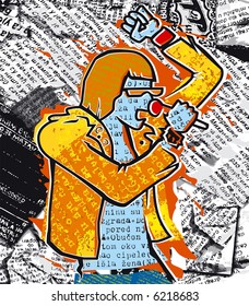 Jpeg Version Punk Newspaper Stock Illustration 6218683 | Shutterstock
