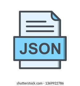 Json File Document Icon Stock Illustration 1369922786 | Shutterstock