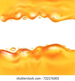 Juice Frame Orange Liquid Background Drops Stock Illustration 722176303 ...