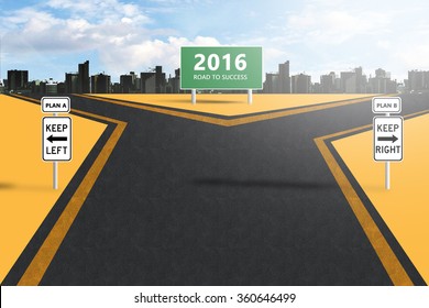Junction Road Plan Plan B Concept Stock Illustration 360646499 ...