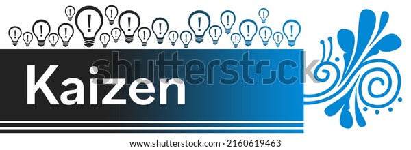 Kaizen 개념 이미지, 텍스트 및 전구 스톡 일러스트 2160619463 | Shutterstock