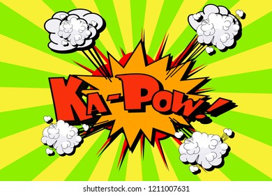 Kapow Comic Speech Bubbleillustration Stock Illustration 1211007631 ...