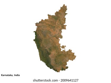 Karnataka India Map 3d Rendering 库存插图 2009641127 | Shutterstock