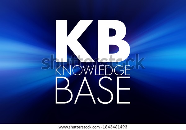 Kb Knowledge Base Technology Used Store Stock Illustration 1843461493 | Shutterstock