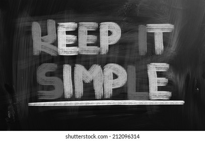 Keep Simple Concept Stock Illustration 212096314 | Shutterstock
