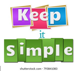 Keep Simple Text Written Over Green Stock Illustration 793842652 ...