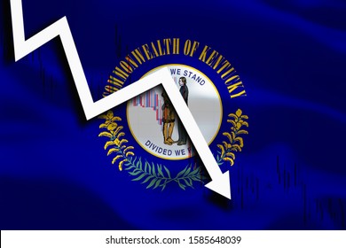 Kentucky Commonwealth Us State Background Waving Stock Illustration ...