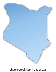 Kenya Map Light Blue Map Shadow 스톡 일러스트 16118215 | Shutterstock