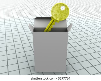 Key Box 3d Stock Illustration 5297764 | Shutterstock