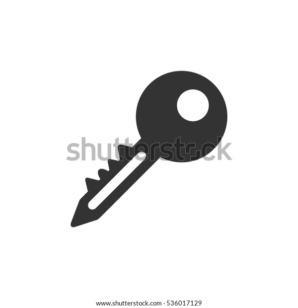 Key Icon Flat Grey Symbol Illustration Stock Illustration 536017129 ...