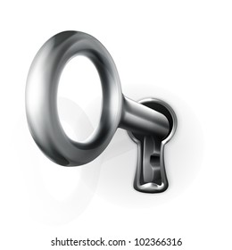 Key Keyhole Bitmap Copy Stock Illustration 102366316