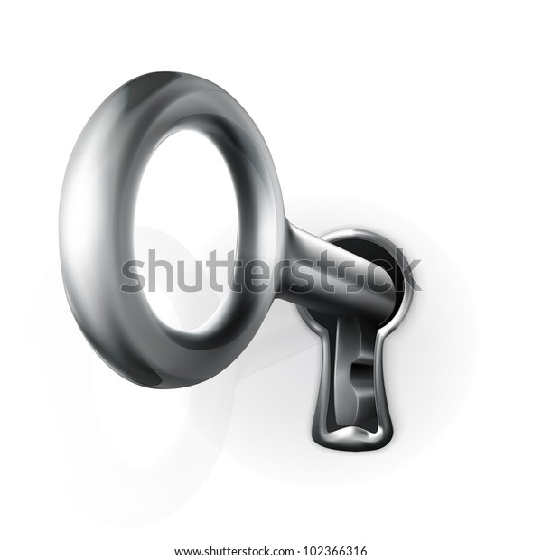 Key Keyhole Bitmap Copy Stock Illustration 102366316