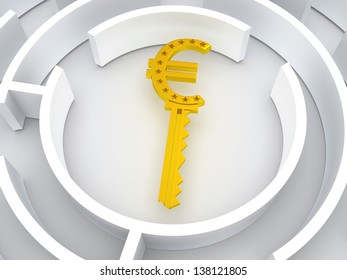 Key Labyrinth 3d Stock Illustration 138121805 | Shutterstock