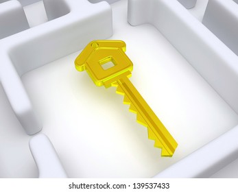 Key Labyrinth 3d Stock Illustration 139537433 | Shutterstock