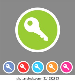 Key Lock Log Icon Flat Web Stock Illustration 314552933 | Shutterstock