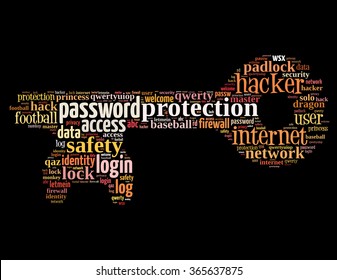 Key Password Word Cloud Concept On Stock Illustration 365637875 ...