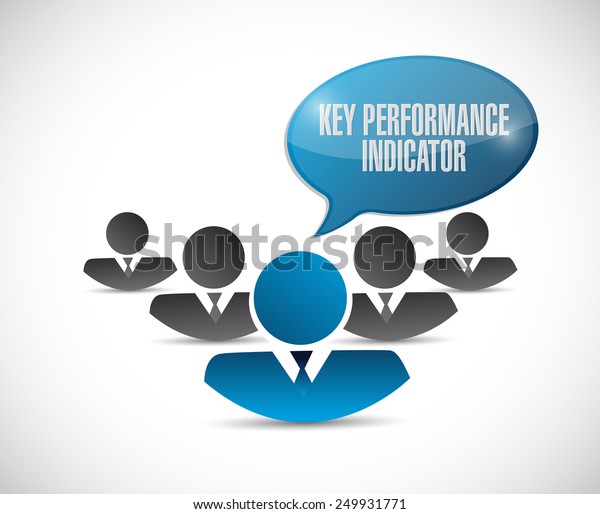 Key Performance Indicator People Communication Illustration ...