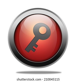 Key Red Glossy Web Button Stock Illustration 210045115 | Shutterstock