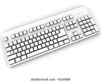 Personal Computer Keyboard Without Letters Input Stock Illustration ...