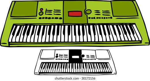 Keyboard Drawing Stock Vector (Royalty Free) 31905613 | Shutterstock