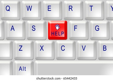 Keyboard Help Stock Illustration 65442433 | Shutterstock