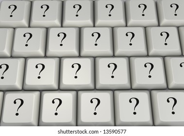 Keyboard Question Mark Rendered 3d: ภาพประกอบสต็อก 13590577 | Shutterstock