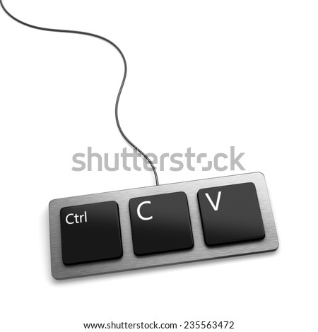 Keyboard Three Buttons Ctrl C V Stock Illustration 235563472 - Shutterstock