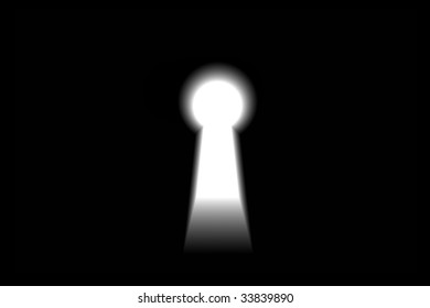 Key Glowing Keyhole Key Glowing Keyhole Stock Photo (Edit Now) 145187593