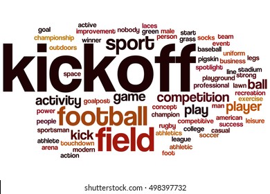 Kickoff Word Cloud Concept Stock Illustration 498397732