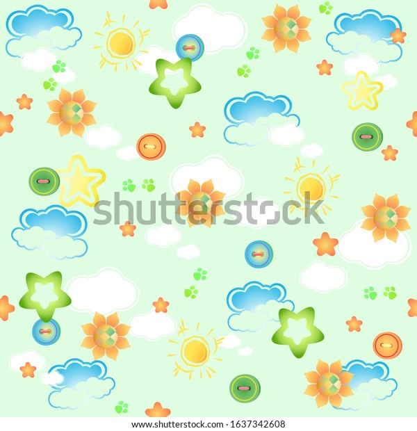 Kids Pattern Background Design Transport Stock Illustration 1637342608 ...