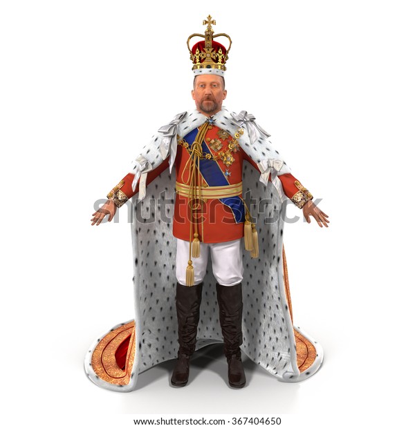 King On White Background Stock Illustration 367404650 | Shutterstock