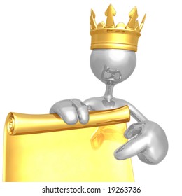 King Scroll Stock Illustration 19263736