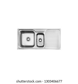 Kitchen Sink Top View Basin Overhead Stock Illustration 1303406677 ...