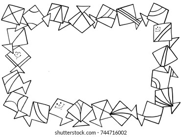 1,203 Kite border 图片、库存照片和矢量图 | Shutterstock