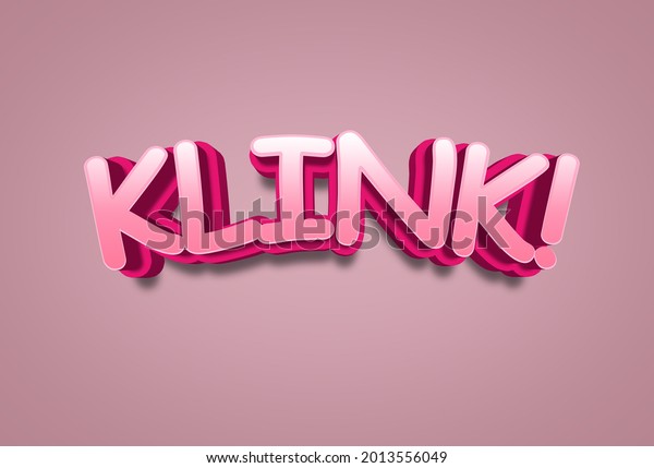 Klink Comic Speech 3d Text Style Stock Illustration 2013556049 ...