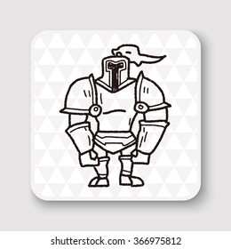 Knight Doodle Stock Vector (Royalty Free) 323789552