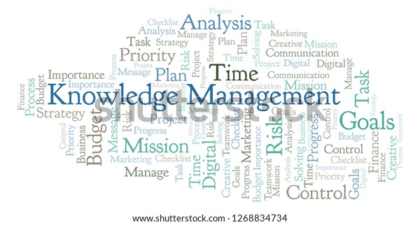 Knowledge Management Word Cloud Made Text Stock Illustration 1268834734 ...