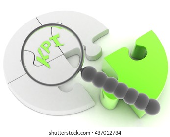 Kpi 3d Rendering3d Render Illustration Stock Illustration 437012734 ...
